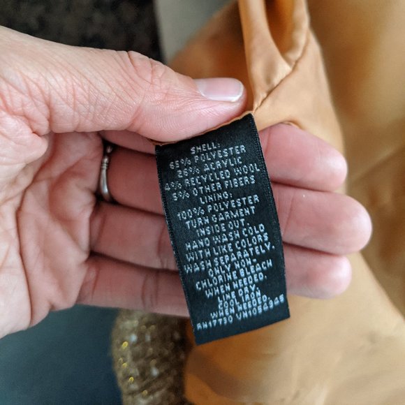 Mossimo Supply Co. | Jackets & Coats | Mossimo Wool Blend Gold Coat ...